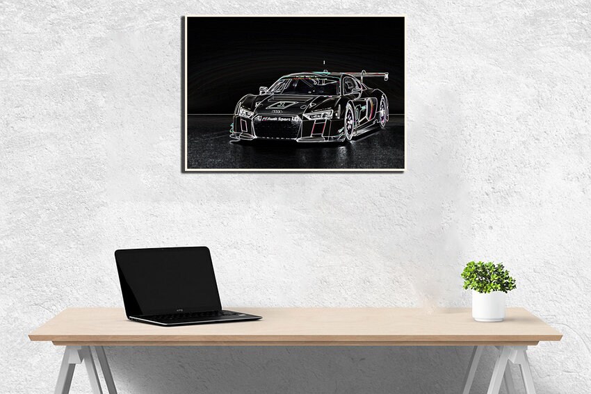 Audi R8 Audi Poster R8 Car Poster Supercar Poster Audi Art - Etsy