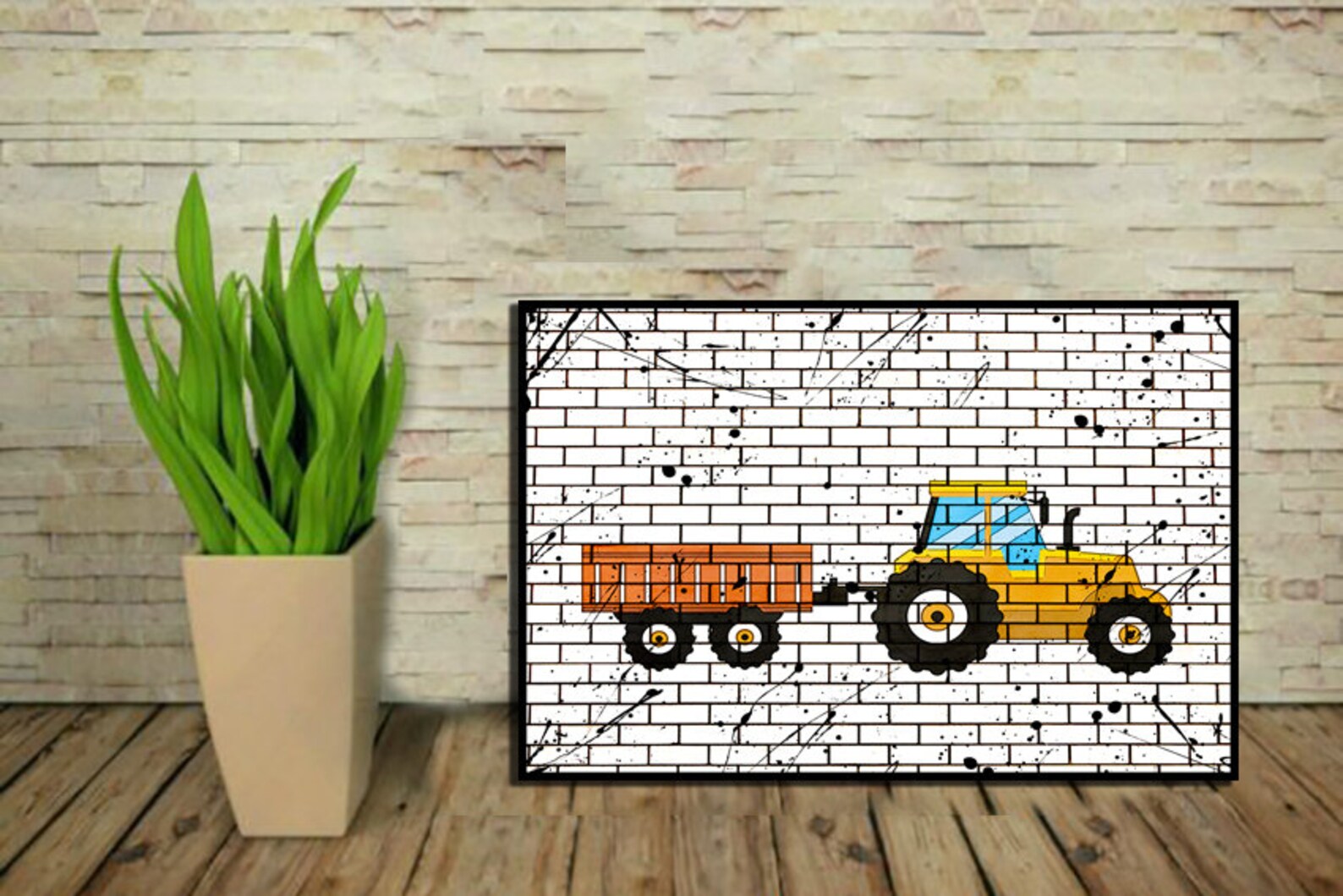 Tractor Poster Tractor Room Art Mechanism Decor Nursery Print - Etsy