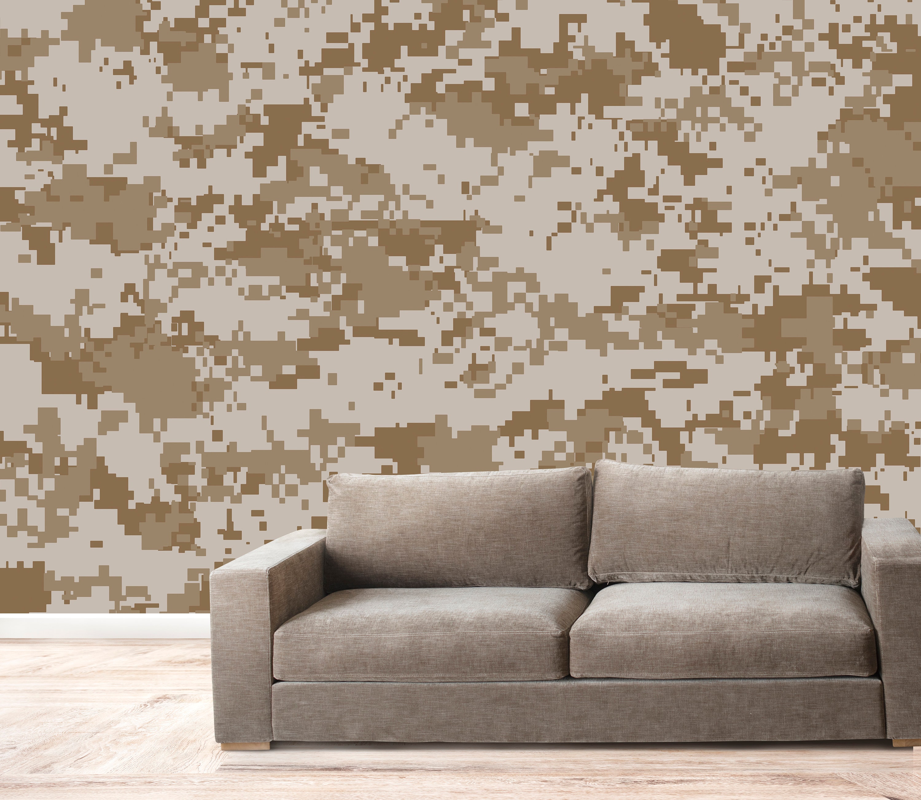 Military Wallpaper Camouflage Wall Decal Peel and Stick Mural Room ...