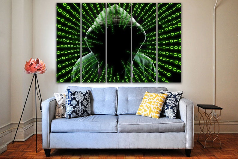 Hacker Canvas Internet Print Art Computer Science Art - Etsy
