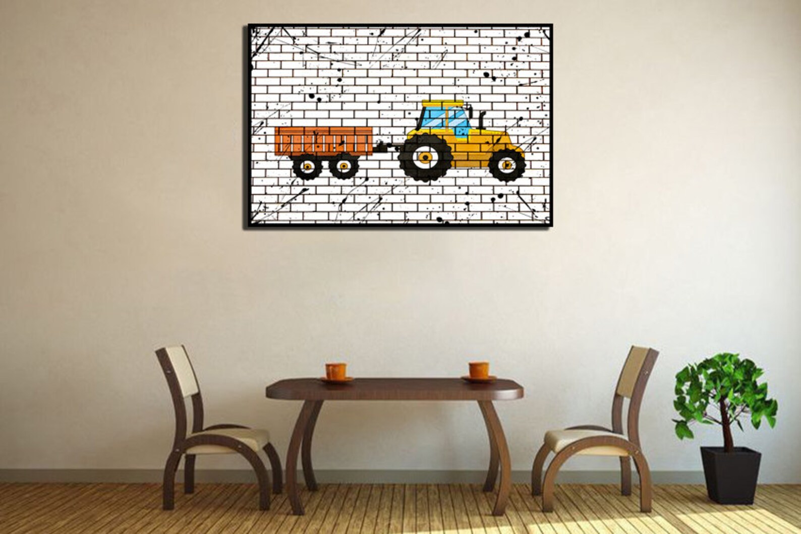 Tractor Poster Tractor Room Art Mechanism Decor Nursery Print | Etsy