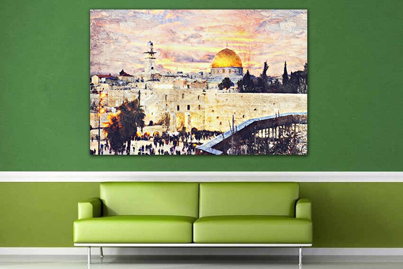Israel Canvas Jerusalem Art City Canvas Set Painting Print - Etsy
