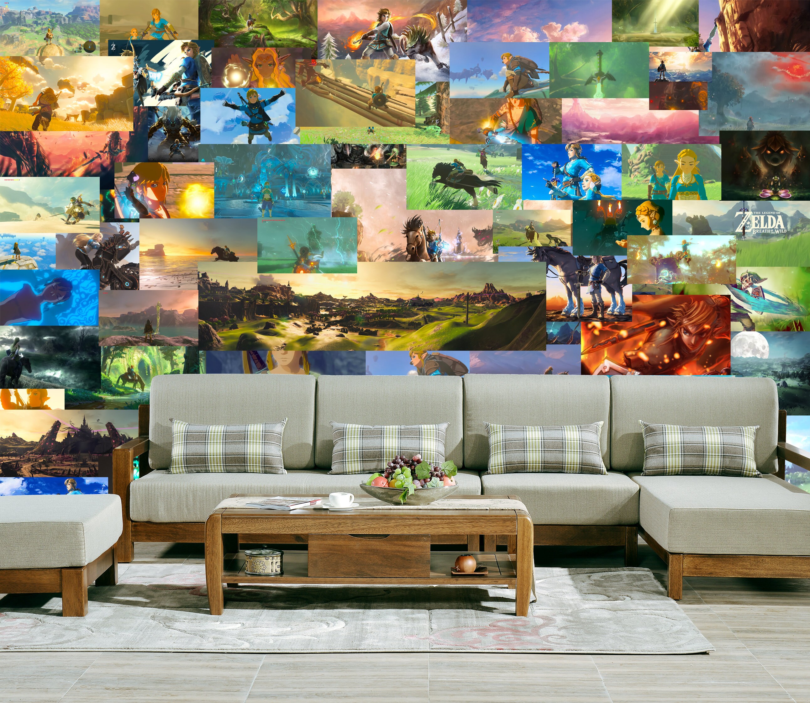 Zelda Wallpaper Collage Print Zelda Wall Mural Legend of Zelda Game ...