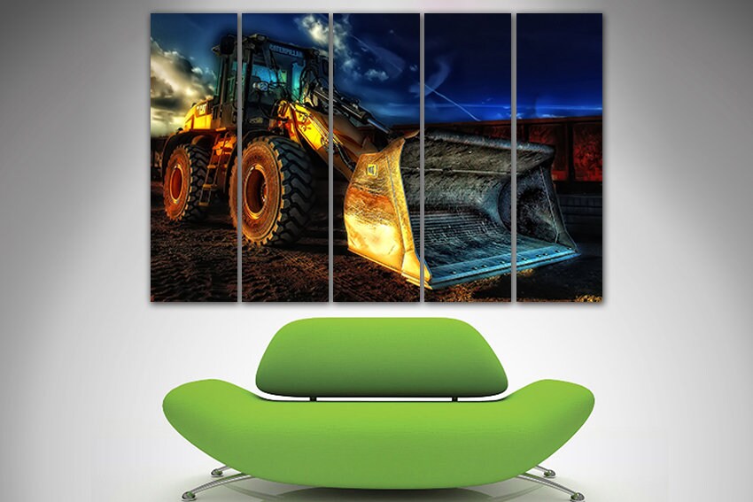 Wall Art Canvas Construction Machines Mechanism Decor | Etsy