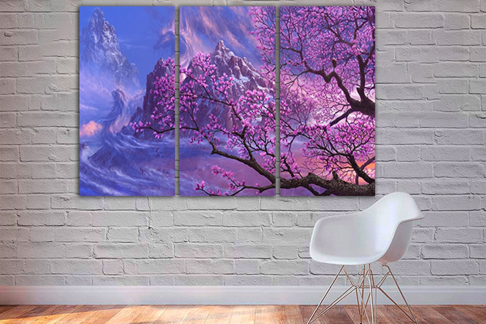 Cherry Blossom Sakura Canvas Cherry Blossom Art Nature Decor - Etsy