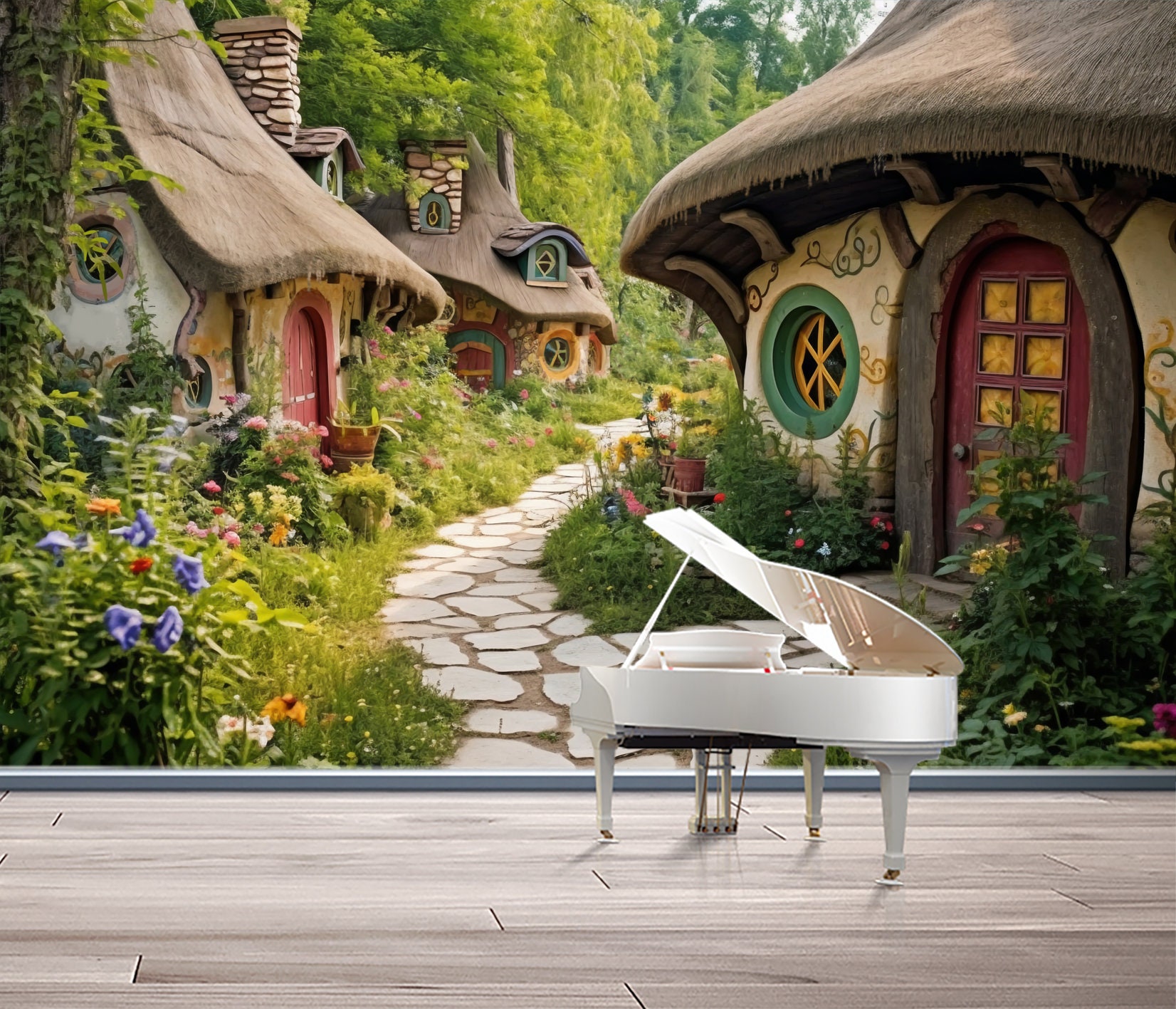 Hobbit Wallpaper Removable Kids' Fantasy Mural for Nursery Featuring ...