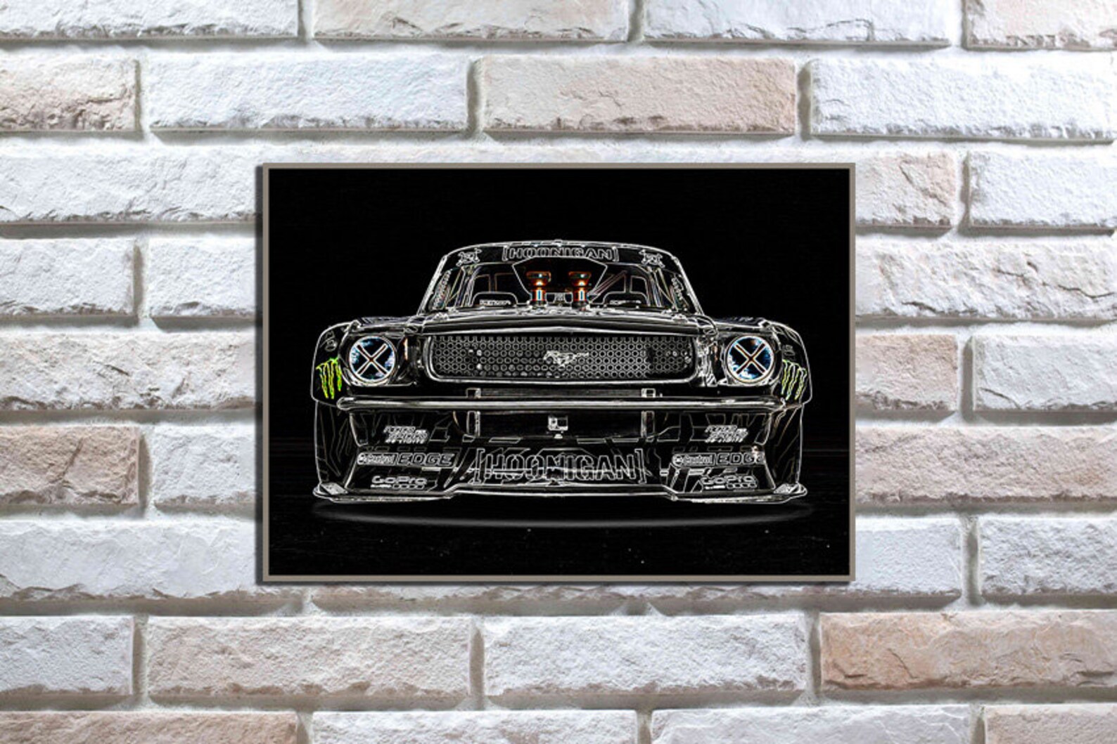 Ford Mustang Poster Classic Car Print Ford Mustang Art | Etsy