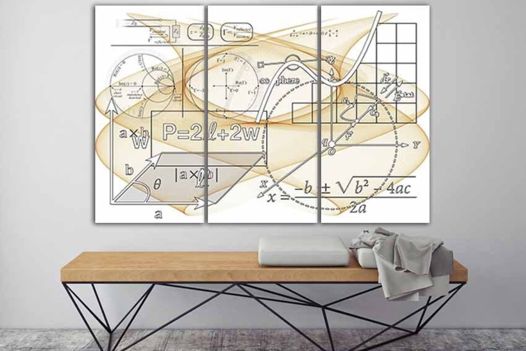 Mathematics Equation Formulas Canvas Art Mathematics Wall Art - Etsy