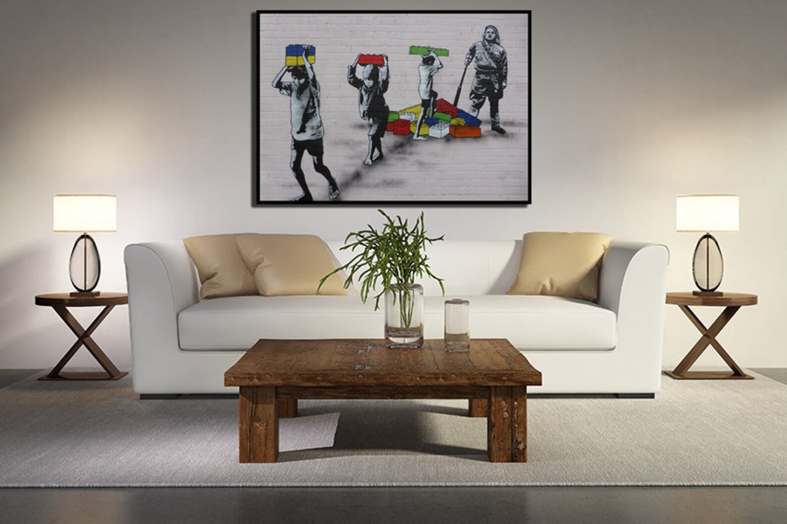 Lego Art Print Lego Poster Graffiti Decor Street Art Social Art Prints ...