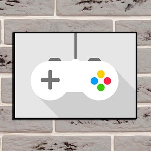 Game Console Poster Game Controller Playstation Poster Boys Room Poster ...