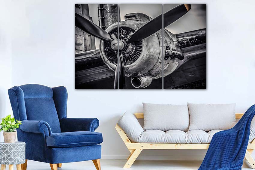Plane Canvas Aircraft Decor Plane Photography Aircraft Gift Plane Decor ...