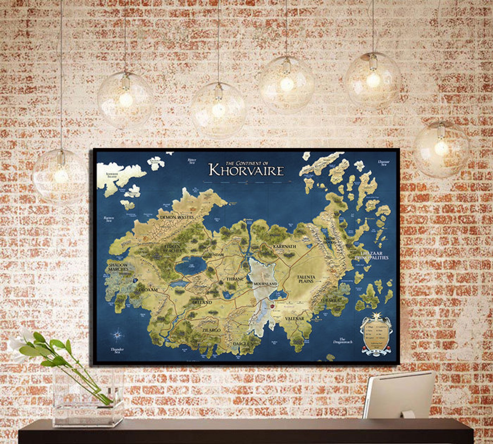 Khorvaire Poster Eberron Print Dungeons N Dragons Dnd Print Dnd Art ...