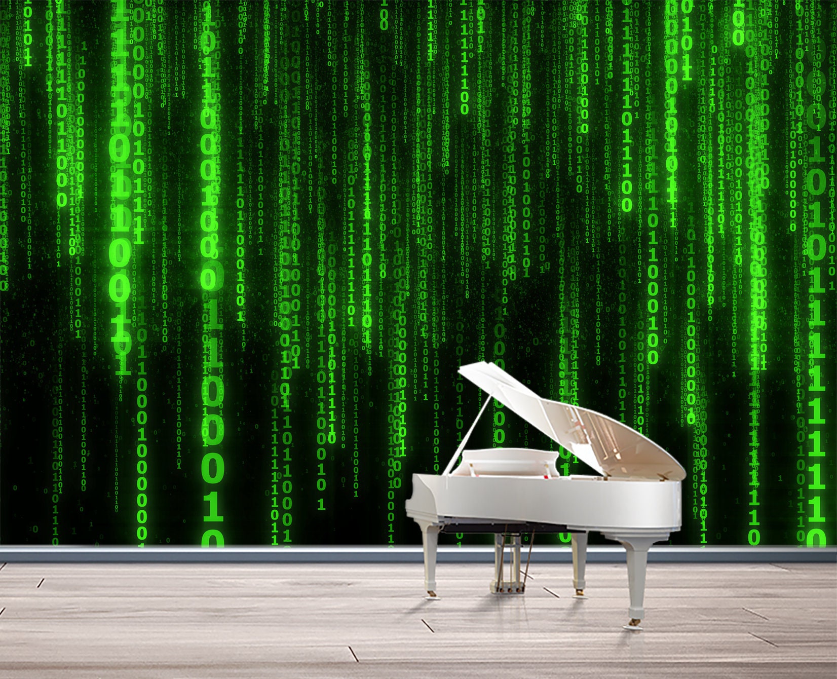 Matrix Wallpaper Computer Science Print Peel and Stick & Mural Cyber ...