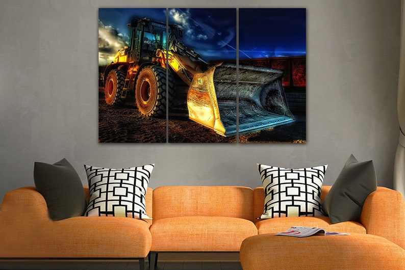 Wall Art Canvas Construction Machines Mechanism Decor - Etsy