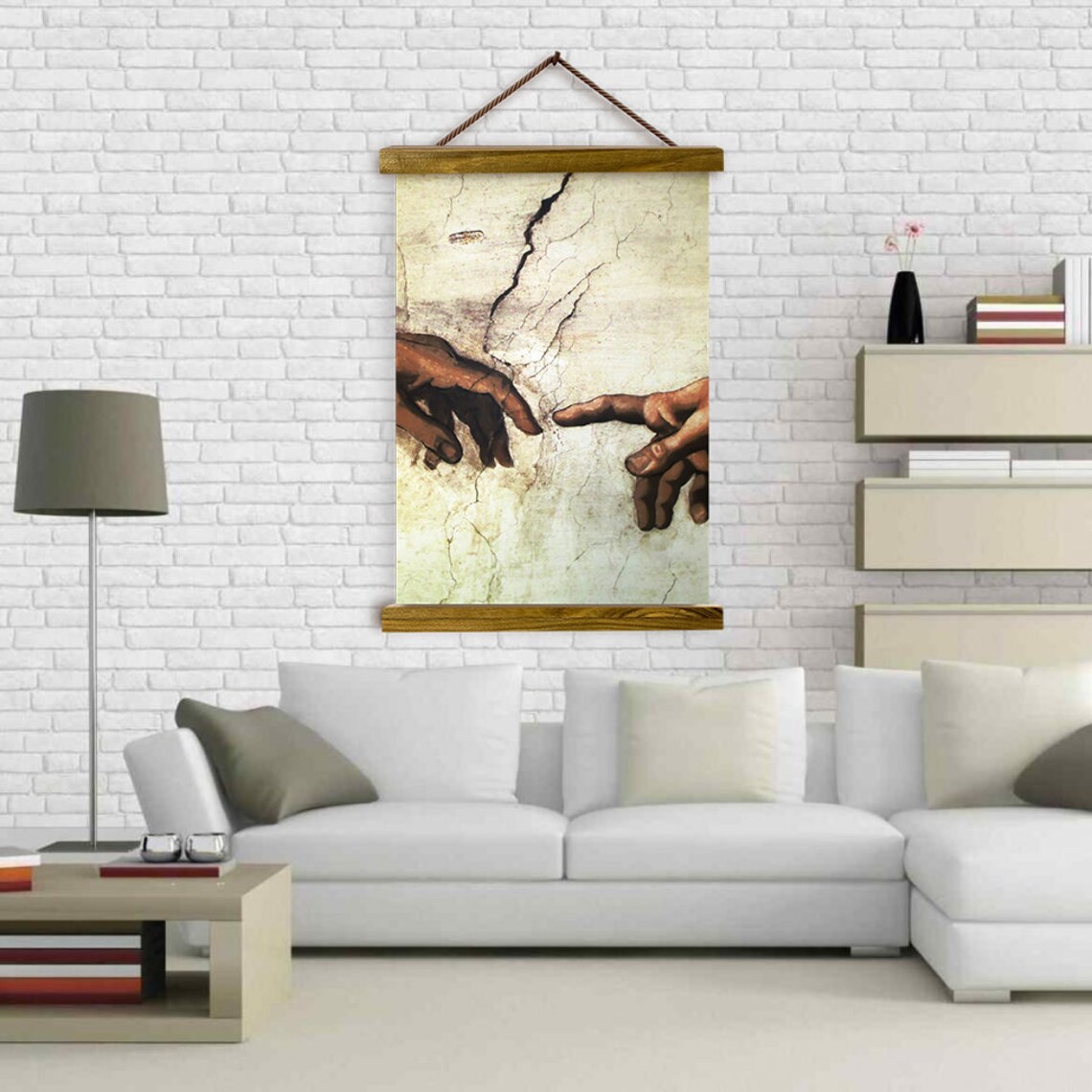 Creation of Adam Canvas Reproduction Print Hanging Canvas - Etsy
