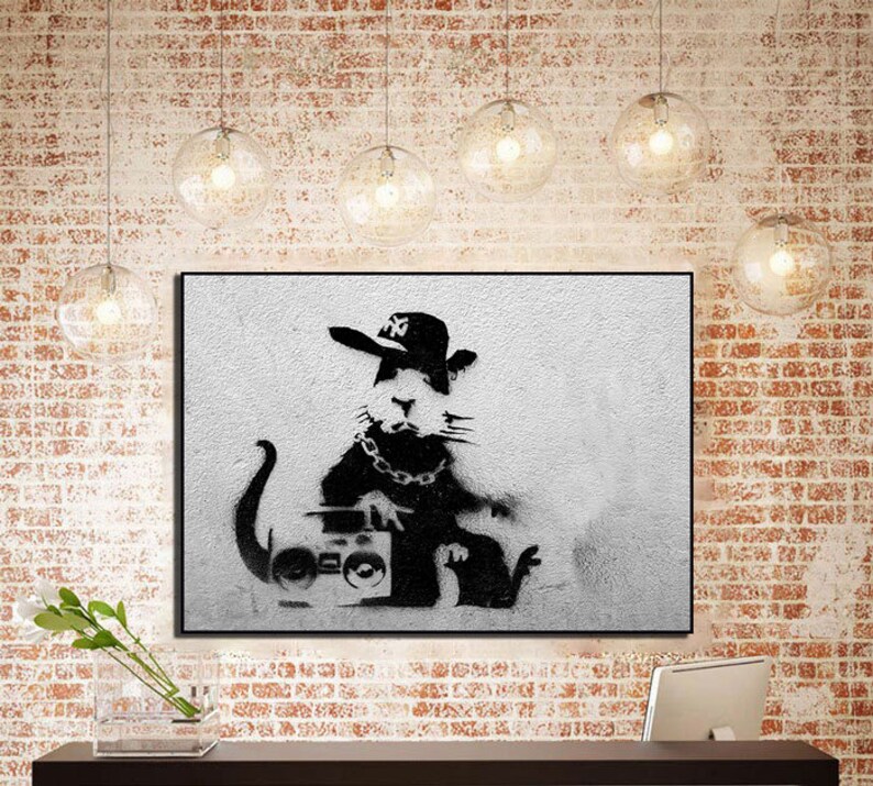 Rat Poster Street Art Prints Rat Decor Graffiti Print - Etsy