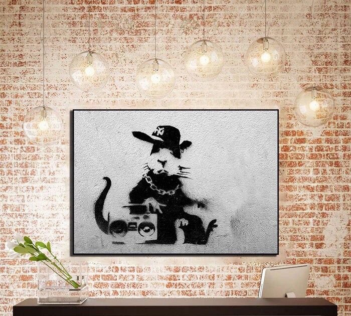 Rat Poster Street Art Prints Rat Decor Graffiti Print - Etsy
