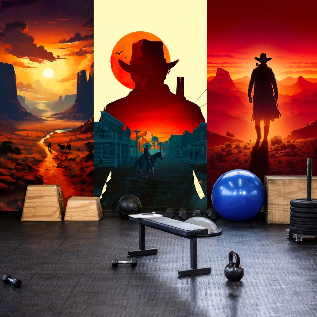 Cowboy adolescente murais de parede não tecido papel de parede ...