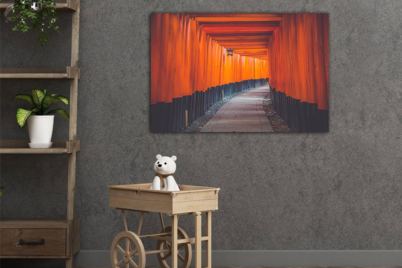 Fushimi Inari Wall Art Canvas Torii Gate Print Japanese Temple Ritual ...