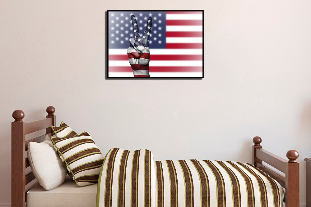 Us Flag Poster Peace Poster American Flag United States Poster - Etsy