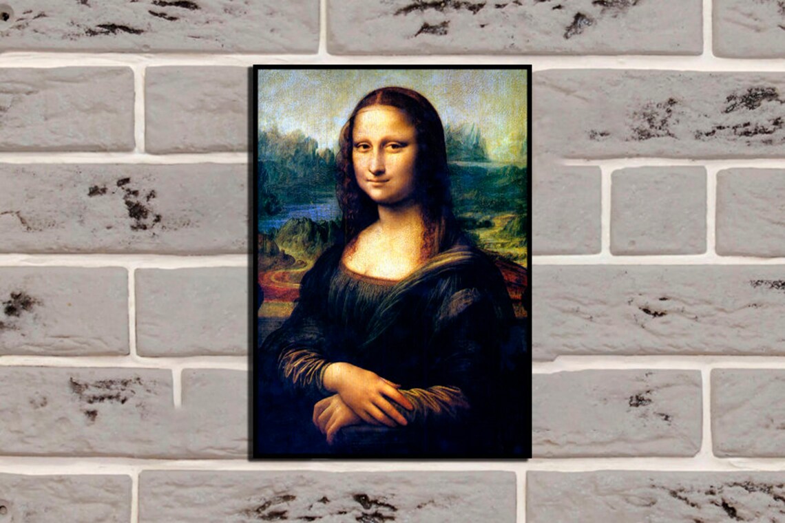 Mona Lisa Poster Da Vinci Poster Mona Lisa Print Da Vinci Mona | Etsy