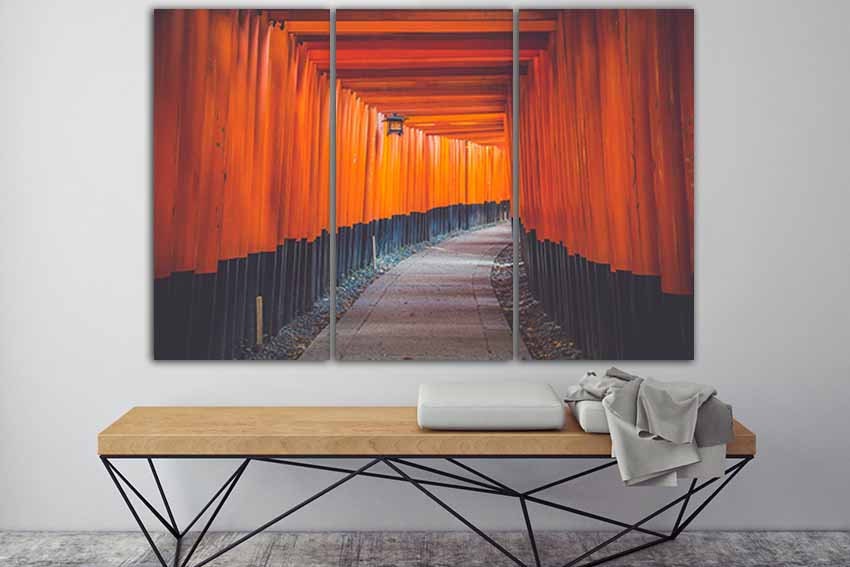 Fushimi Inari Wall Art Canvas Torii Gate Print Japanese Temple - Etsy