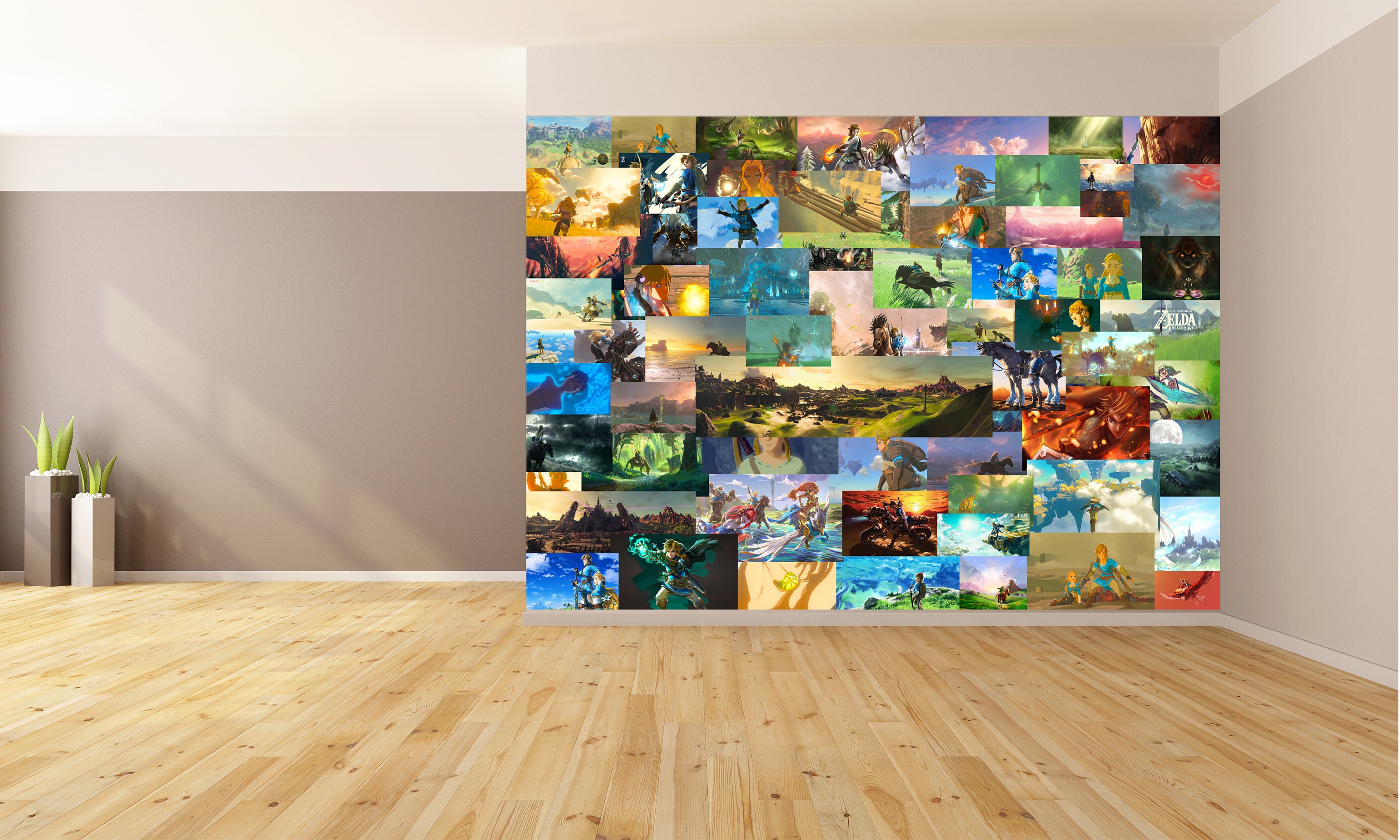 Zelda Wallpaper Collage Print Zelda Wall Mural Legend of Zelda Game ...