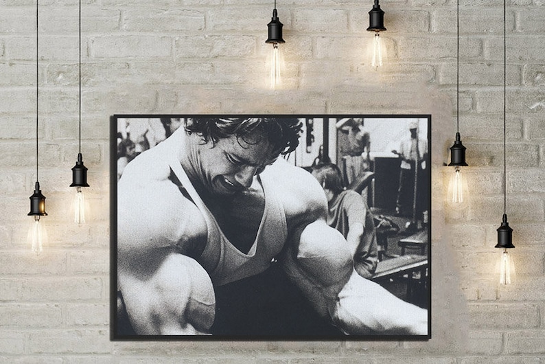 Bodybuilder Poster Arnold Prints Gym Motivation Print Schwarzenegger ...