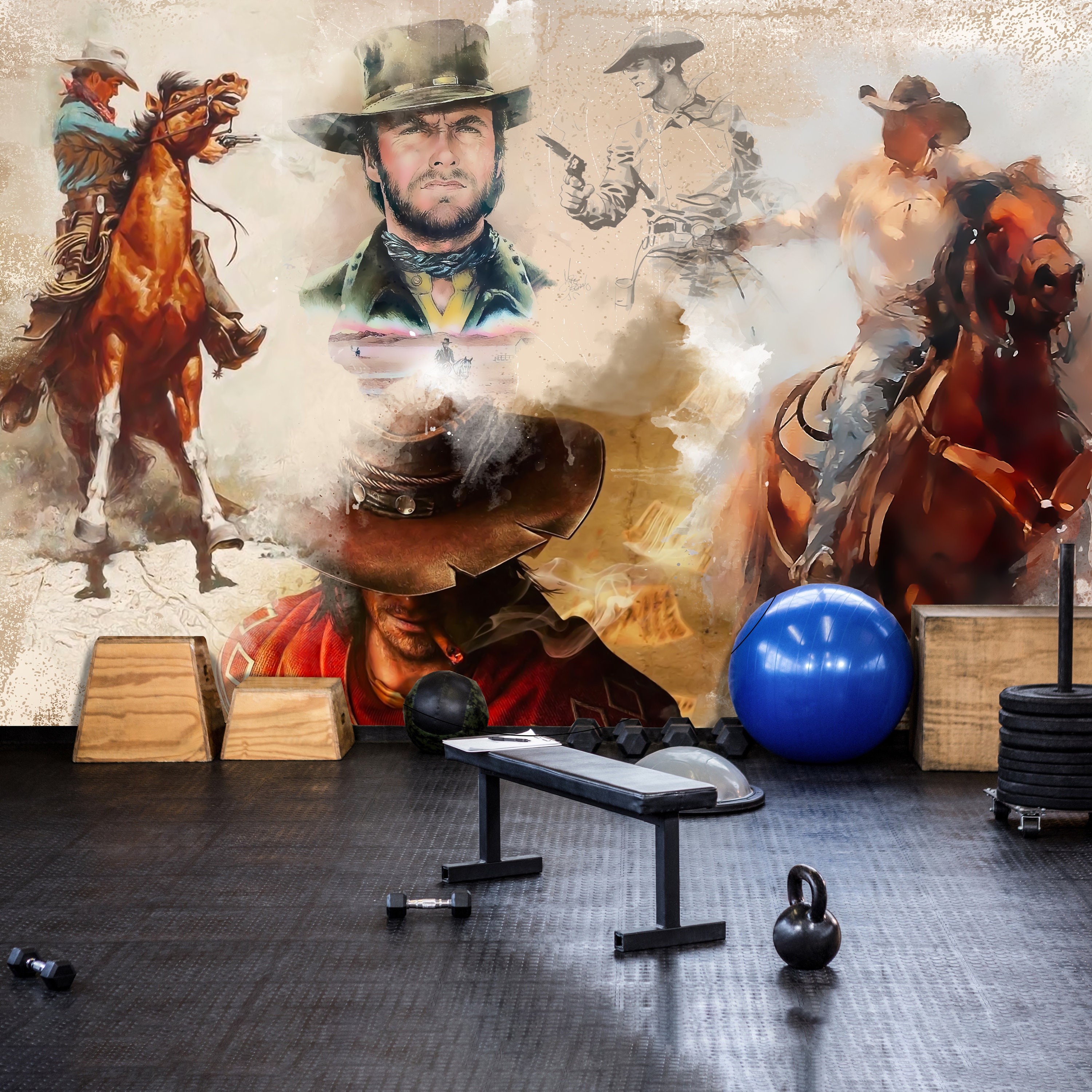 Wild West Wallpaper Cowboy Horse Wall Mural Southwestern Wallpaper ...