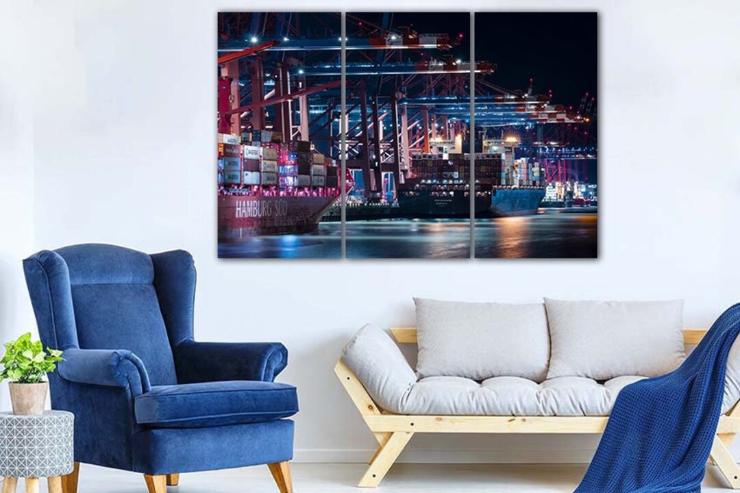 Cargo Ship Canvas Container Ship Nautical Vessel International Ship ...