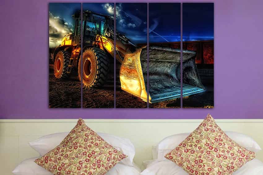 Wall Art Canvas Construction Machines Mechanism Decor - Etsy