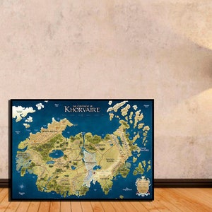 Khorvaire Poster Eberron Print Dungeons N Dragons Dnd Print Dnd Art ...