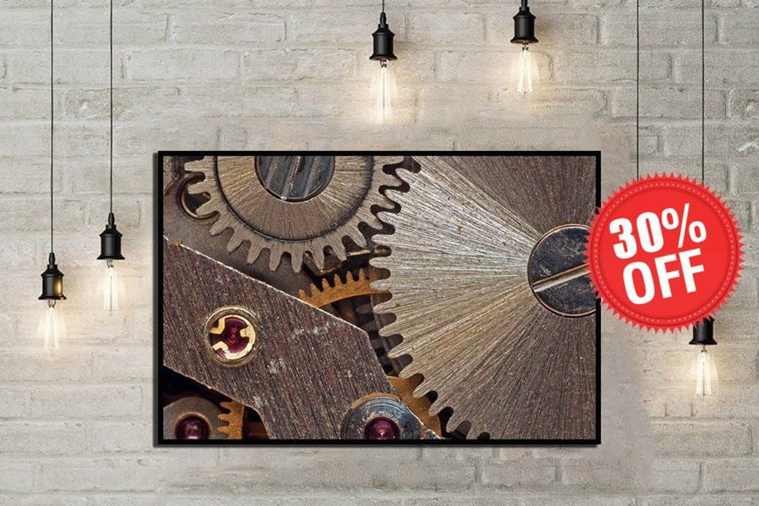 Mechanism Print Art Mechanism Poster Mechanic Wall Art Watch Mechanism ...
