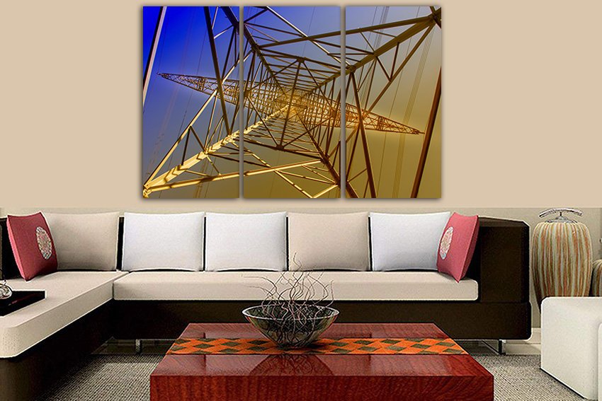 Transmission Tower Voltage Power Canvas Power Pole Print Lineman Gifts ...