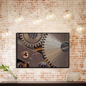 Mechanism Print Art Mechanism Poster Mechanic Wall Art Watch Mechanism ...