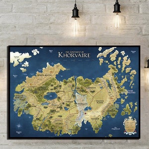 Khorvaire Poster Eberron Print Dungeons N Dragons Dnd Print Dnd Art ...