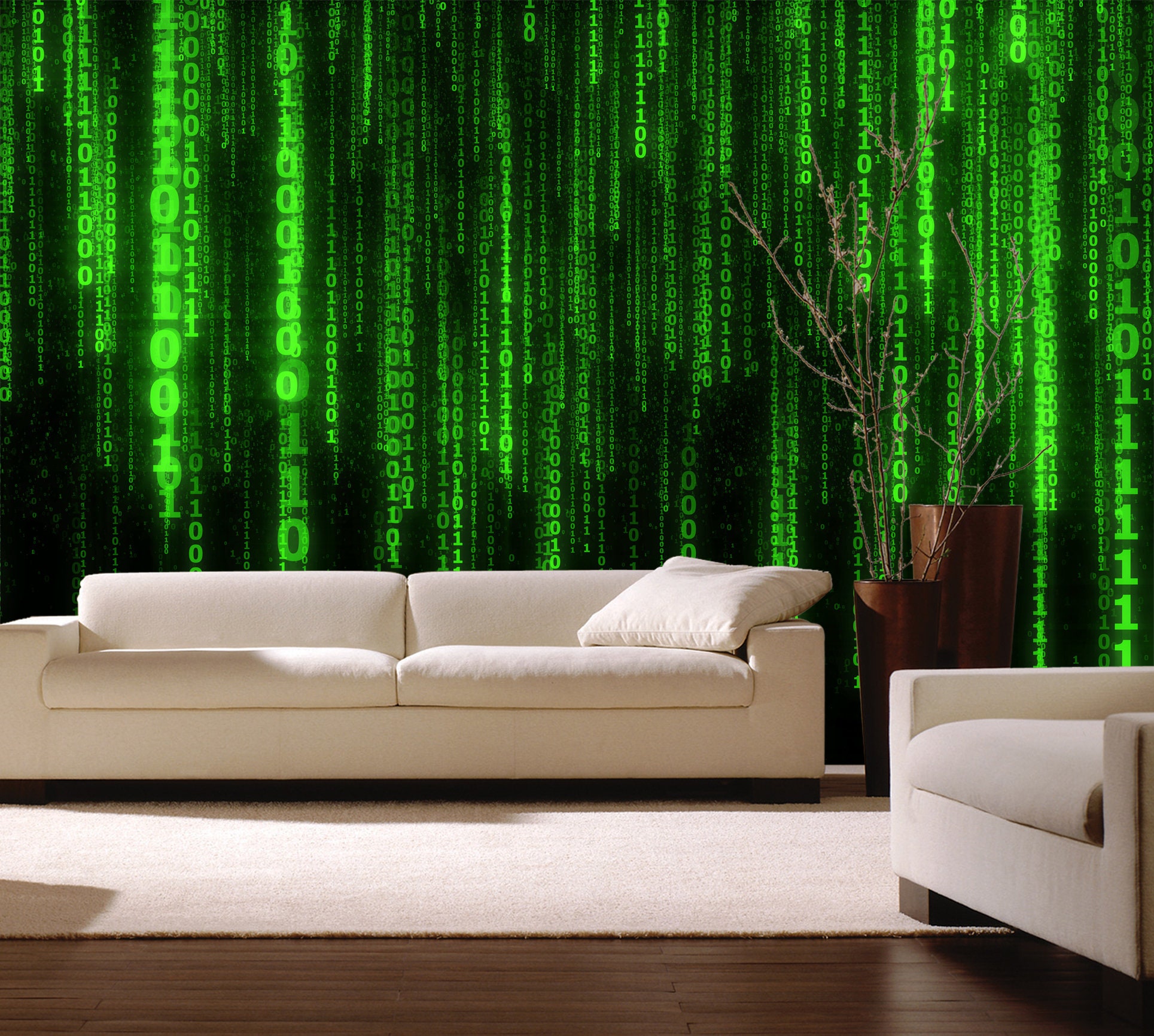 Matrix Wallpaper Computer Science Print Peel and Stick & Mural Cyber ...