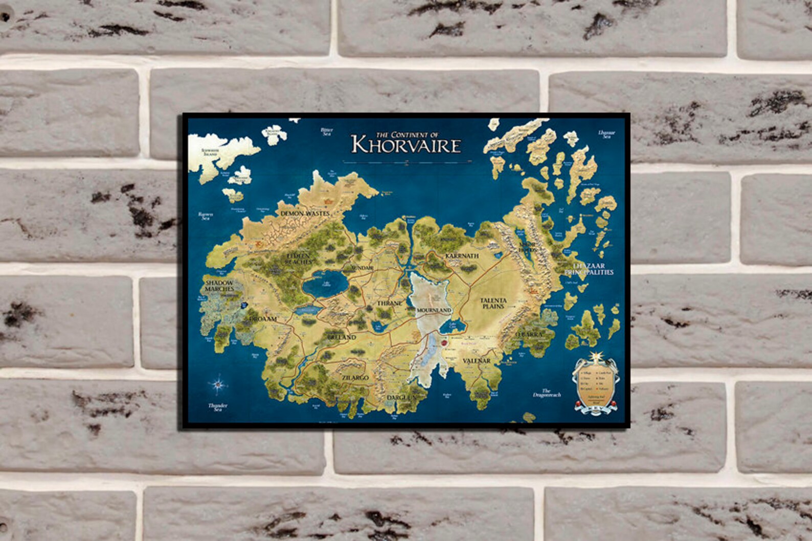 Khorvaire Poster Eberron Print Dungeons N Dragons Dnd Print Dnd Art ...