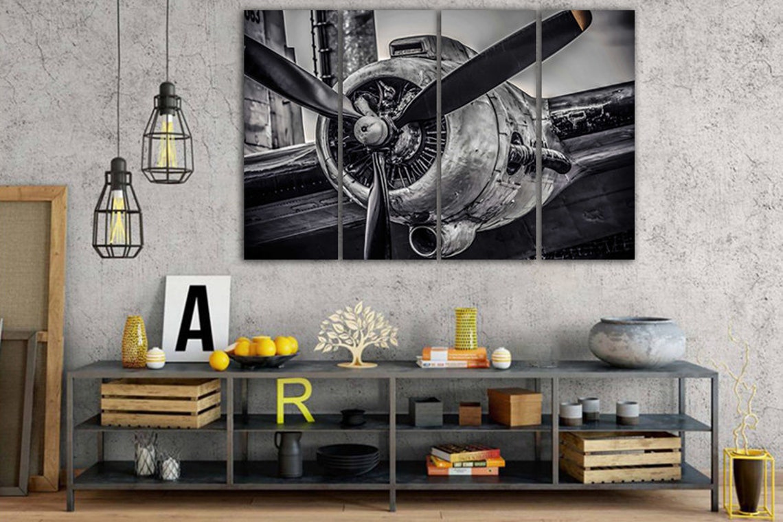 Plane Canvas Aircraft Decor Plane Photography Aircraft Gift | Etsy