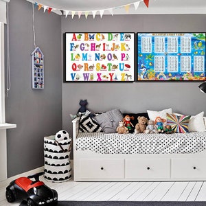 Alphabet Poster Multiplication Table Maths Print Teaching - Etsy