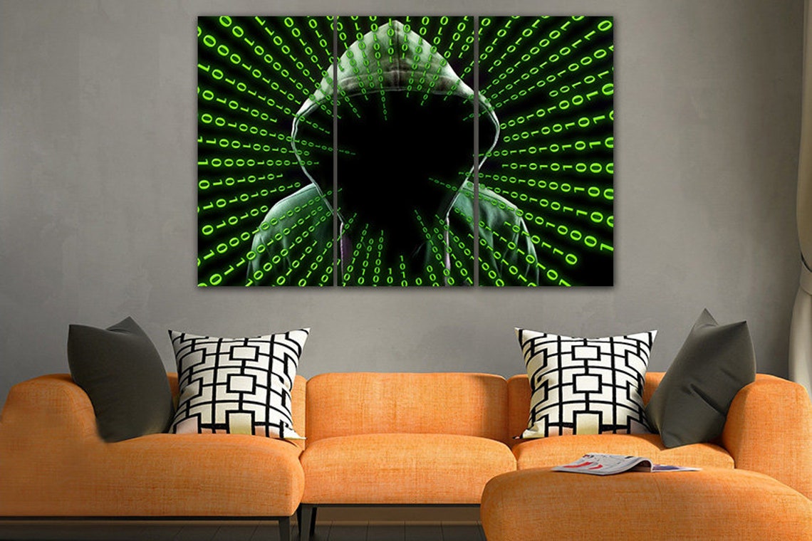 Hacker Canvas Internet Print Art Computer Science Art - Etsy