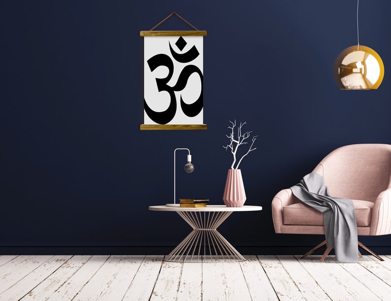 Om Symbol Wall Art Yoga Symbol Print Mindful Art Hanging - Etsy