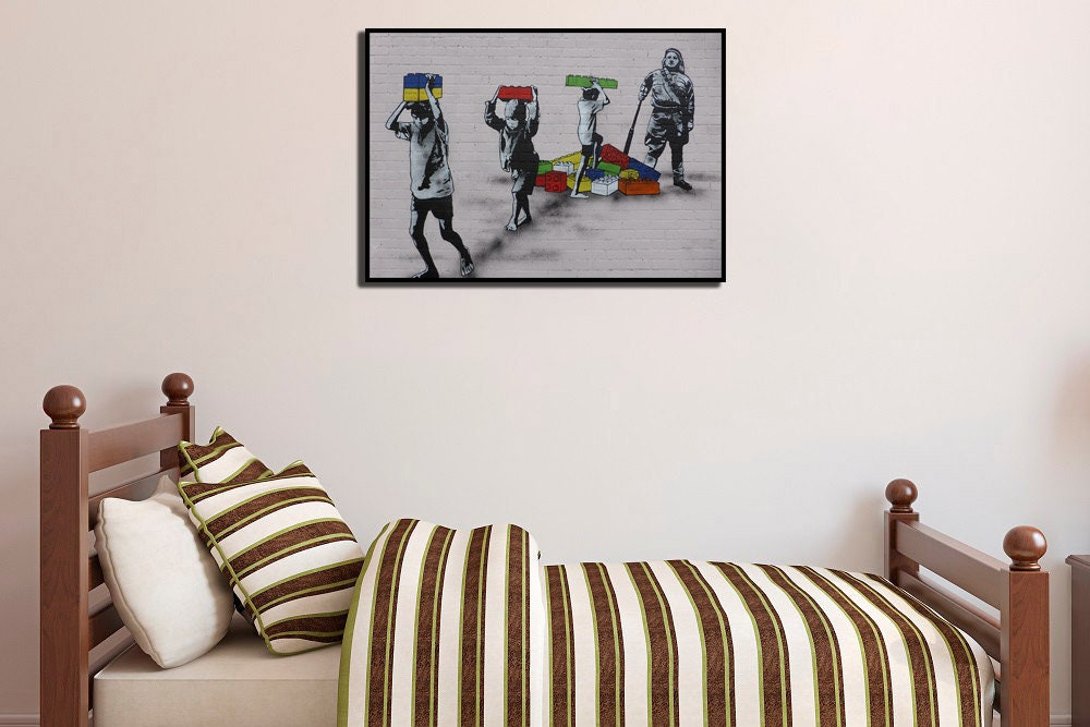 Lego Art Print Lego Poster Graffiti Decor Street Art Social Art Prints ...