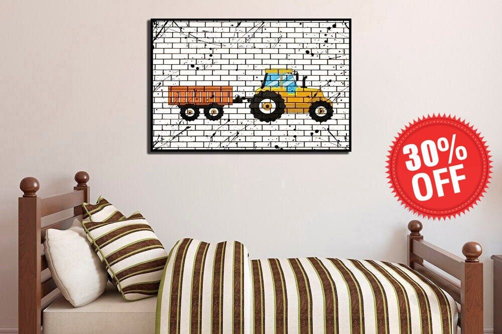 Tractor Poster Tractor Room Art Mechanism Decor Nursery Print | Etsy