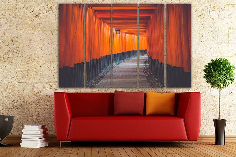 Fushimi Inari Wall Art Canvas Torii Gate Print Japanese Temple - Etsy