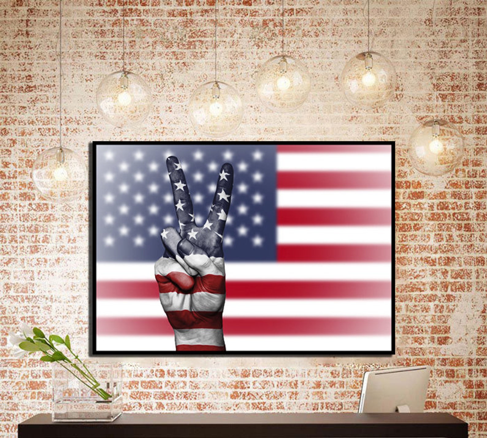 Us Flag Poster Peace Poster American Flag United States Poster - Etsy