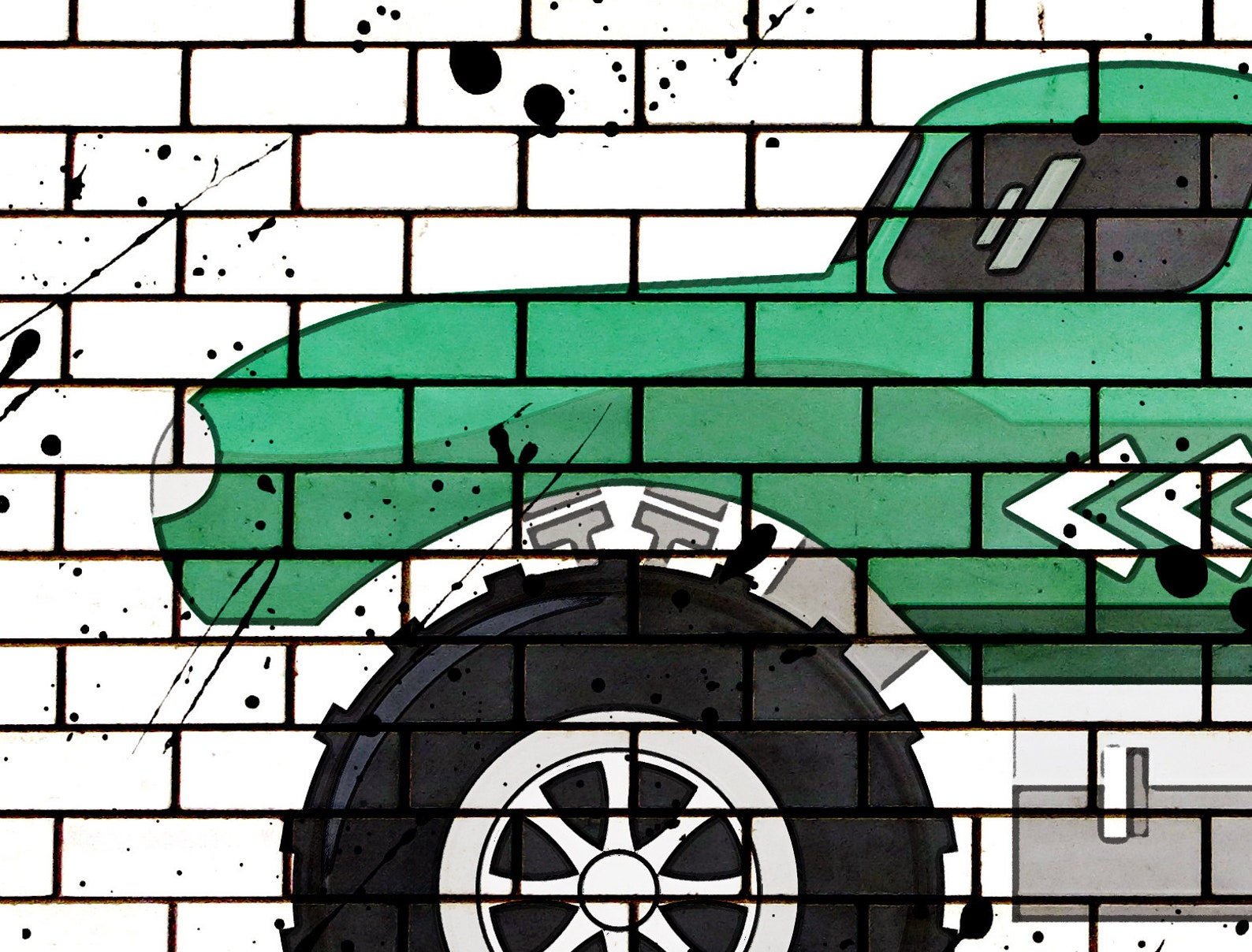 Monster Truck Poster Car Wall Art Gear Wall Art Game Room Art - Etsy