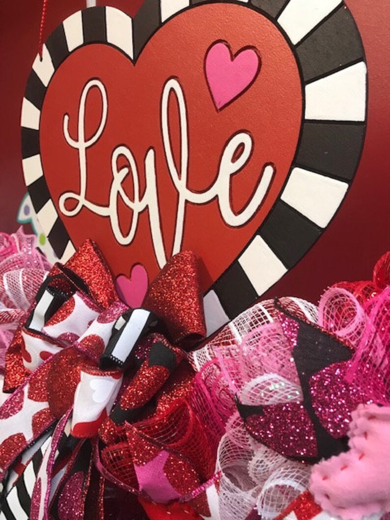 Valentines Day Love Front Door Decor Cupid Sweetheart door | Etsy