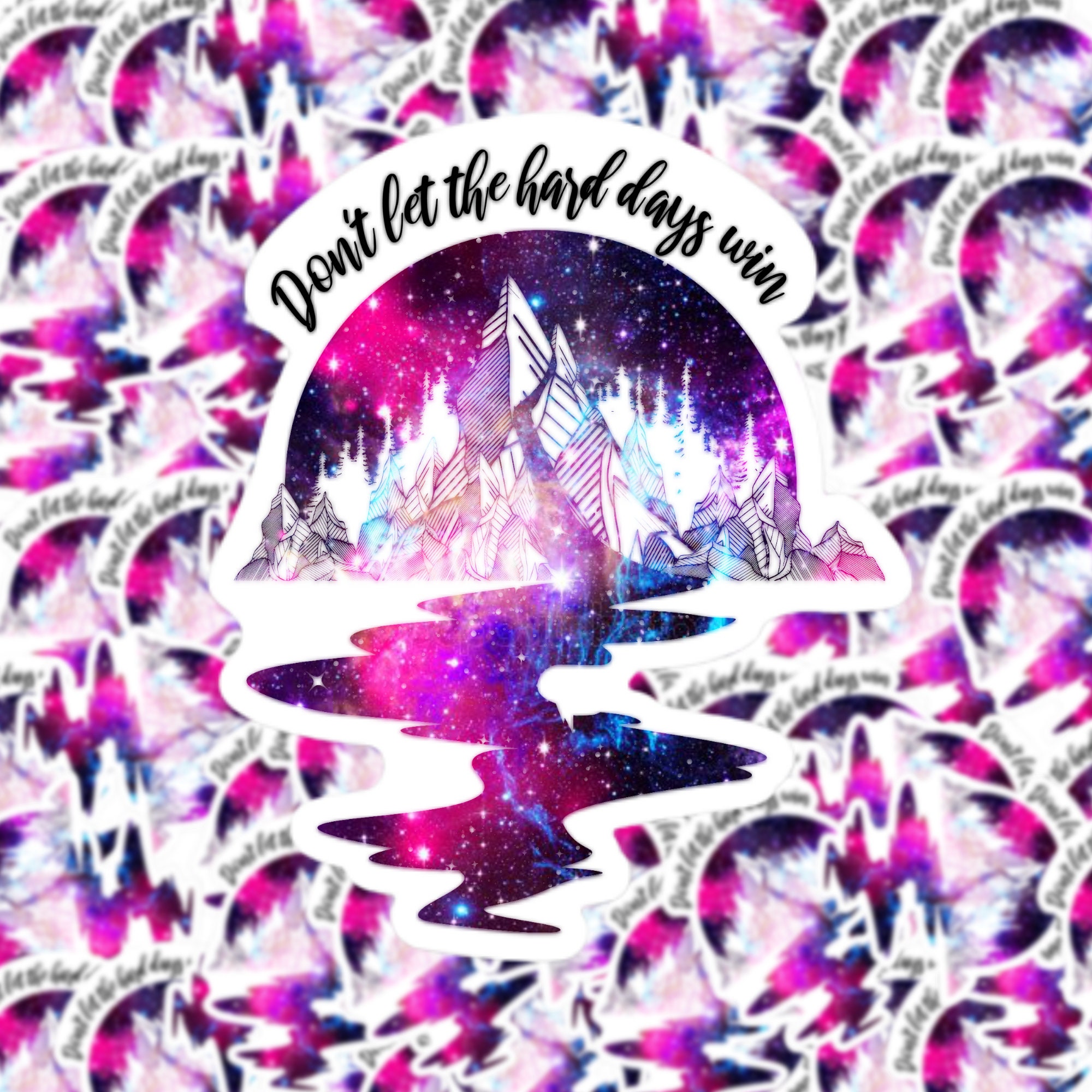 Don't Let the Hard Days Win Sticker | Etsy