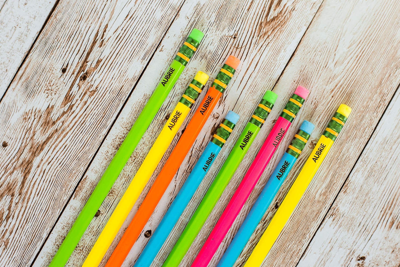 Personalized Neon Pencils 18 Pack Ticonderoga 2 - Etsy